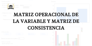 Matriz operacional de la variable y matriz de consistencia - Escuela de ...